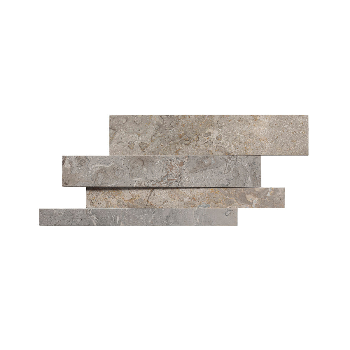 V Parallels stone wall tile textured dimensional exotic marble slate