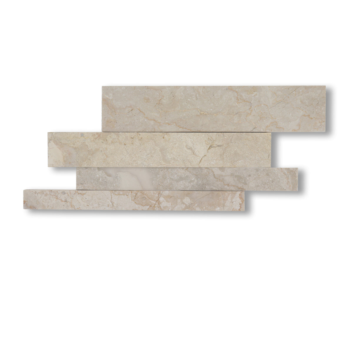 V Parallels stone wall tile textured dimensional exotic marble slate